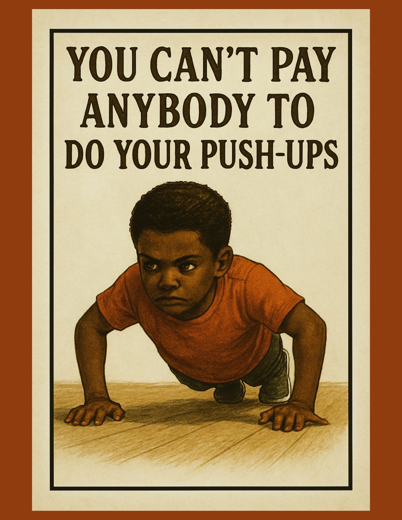 Push-Up Art Child Poster (Printable) - Chance Formore